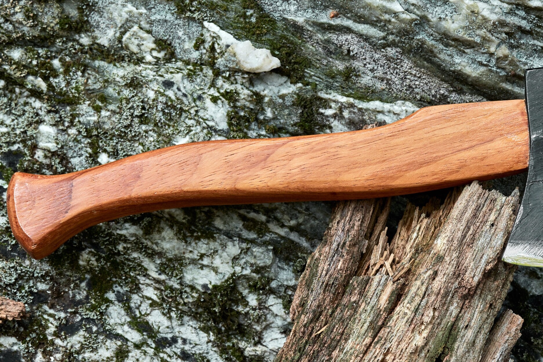 Small hatchet with leather sheath