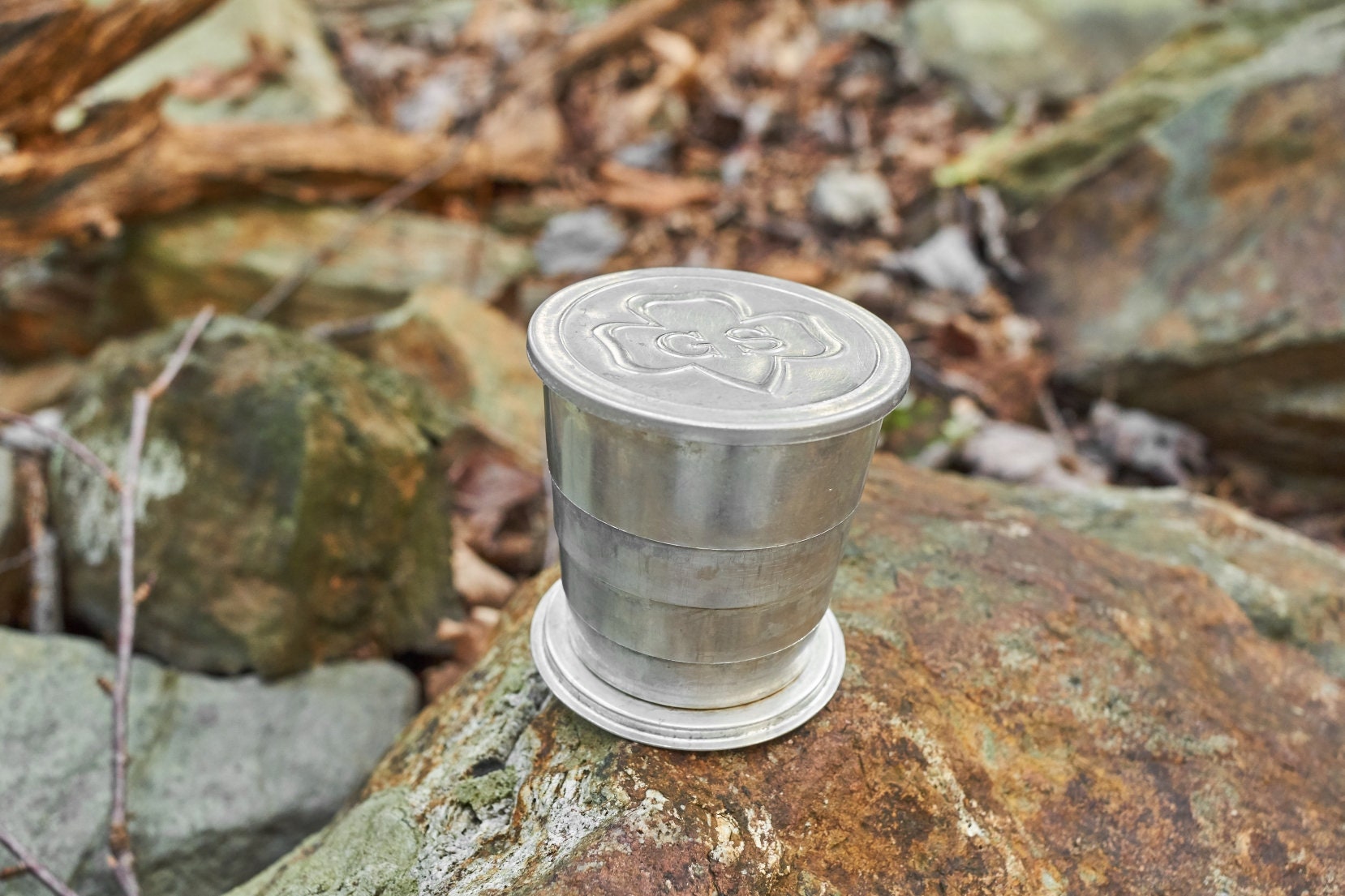 Vintage Girl Scouts of America collapsible cup
