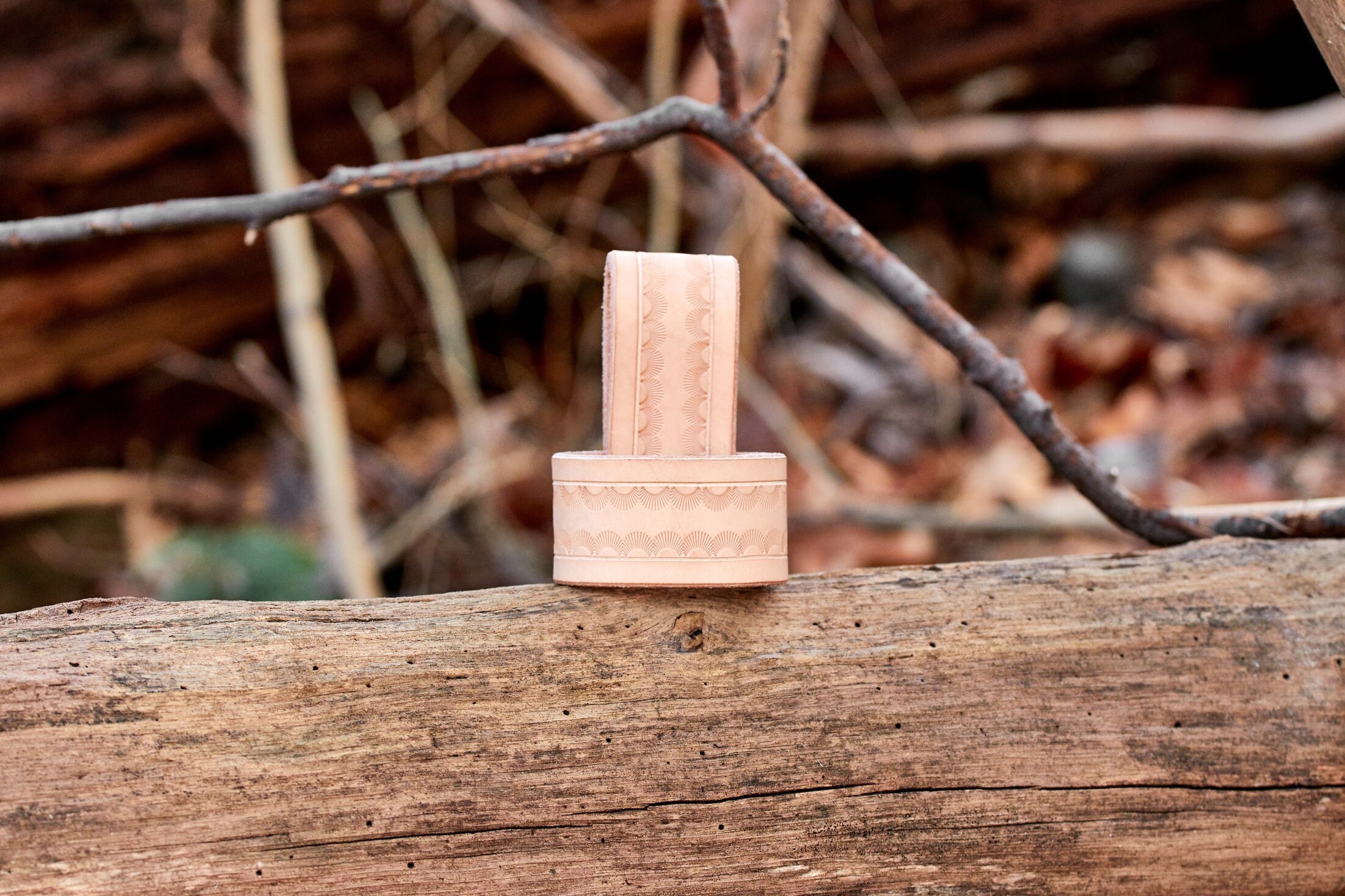 Axe Belt Loop Hand Tooled Leather Axe or Hatchet Belt loop with Brass ...