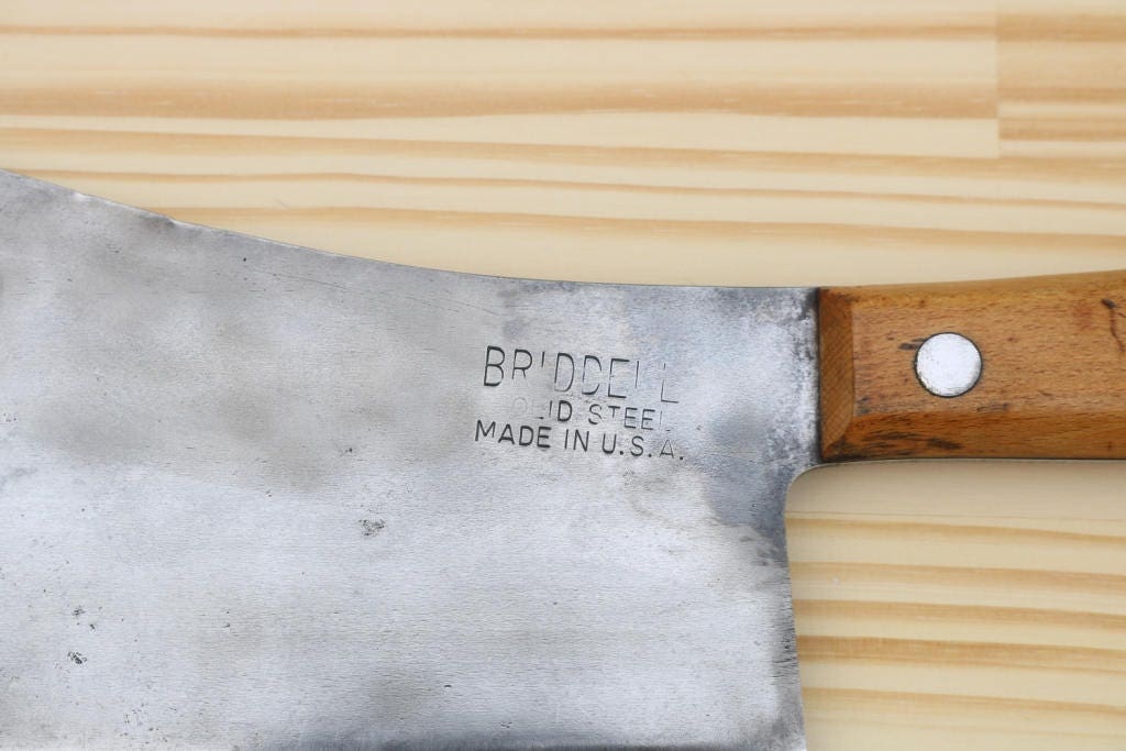 Vintage Briddell meat cleaver
