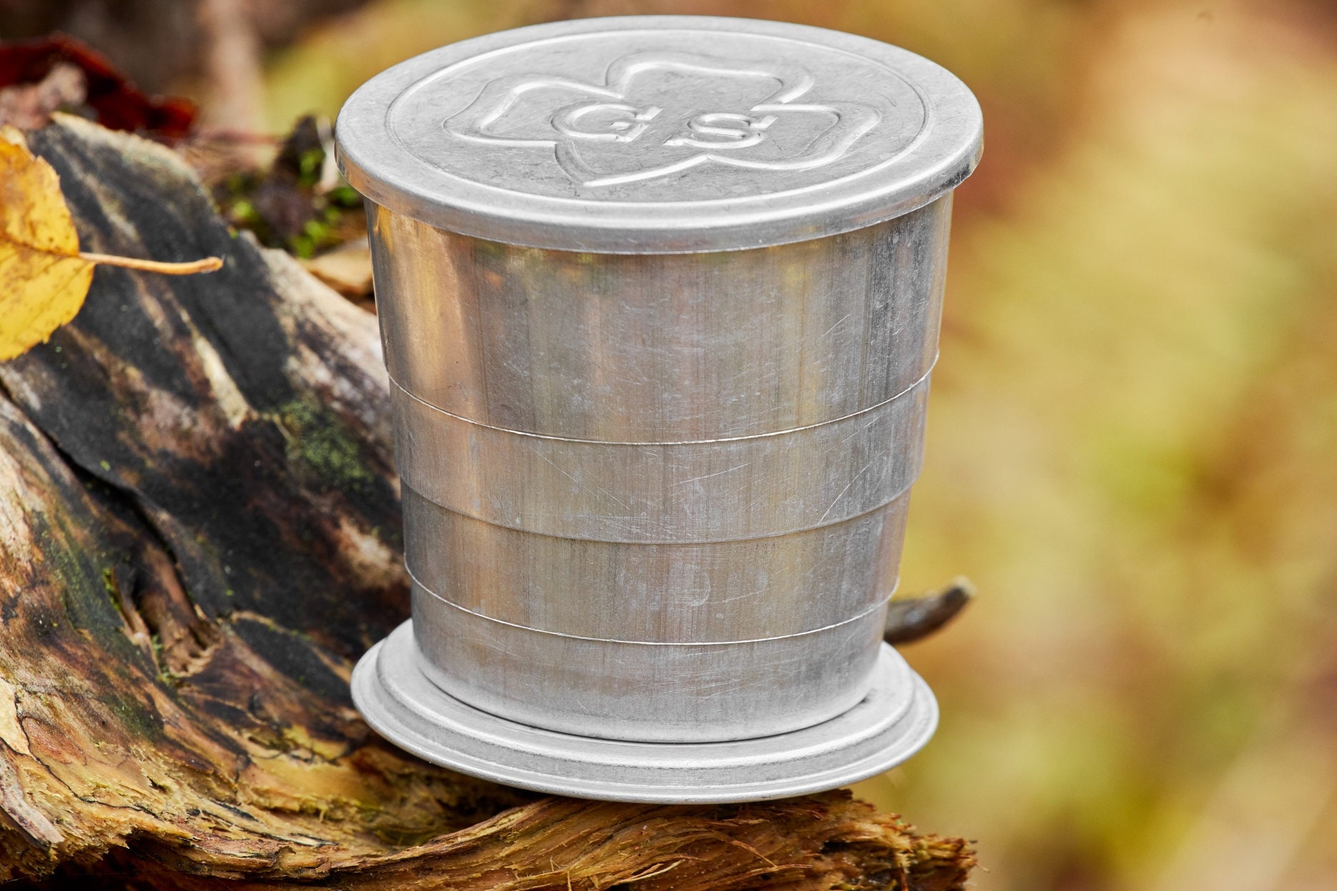 Vintage collapsible cup Girl Scout collapsible camp cup
