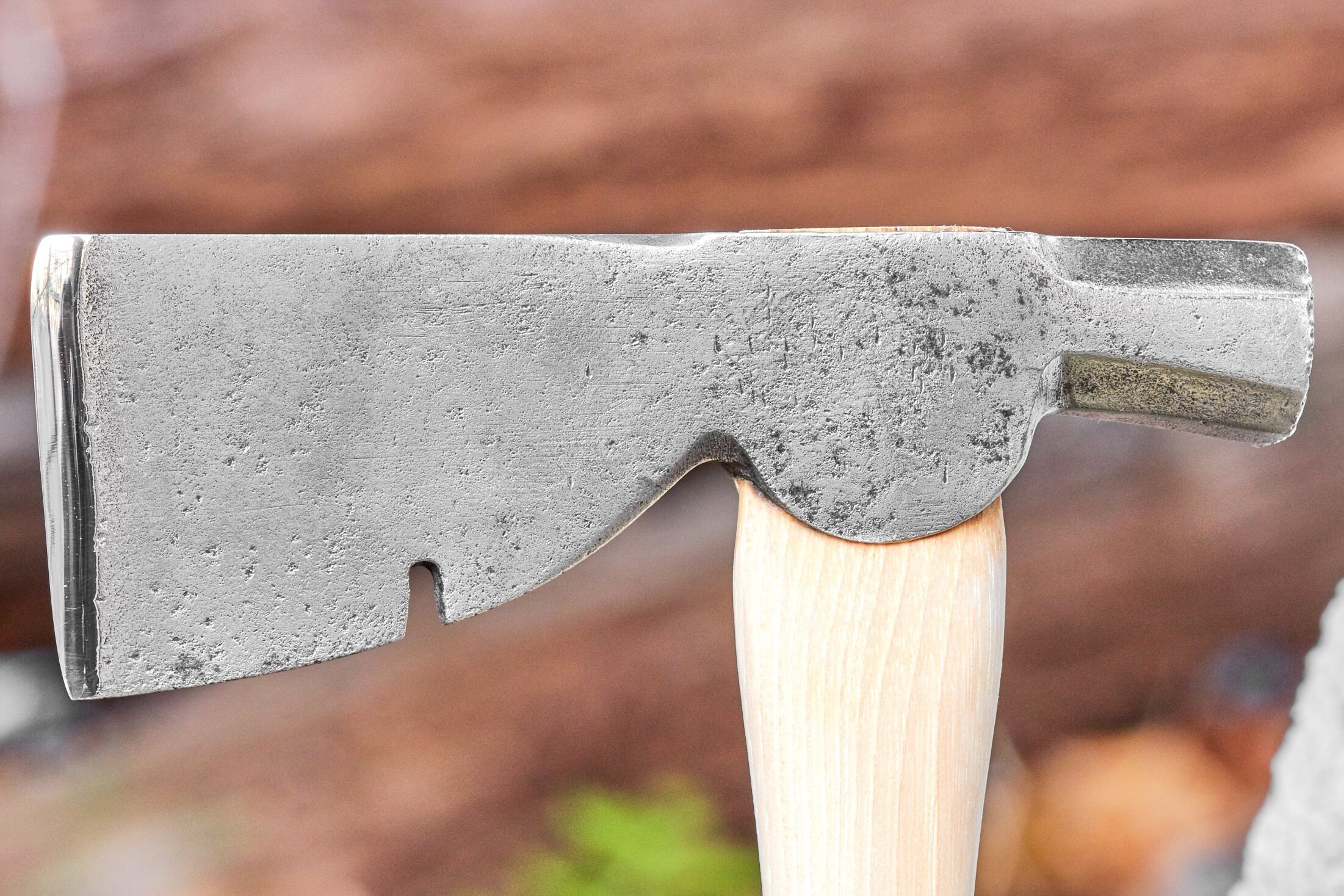 Vintage hatchet with leather sheath