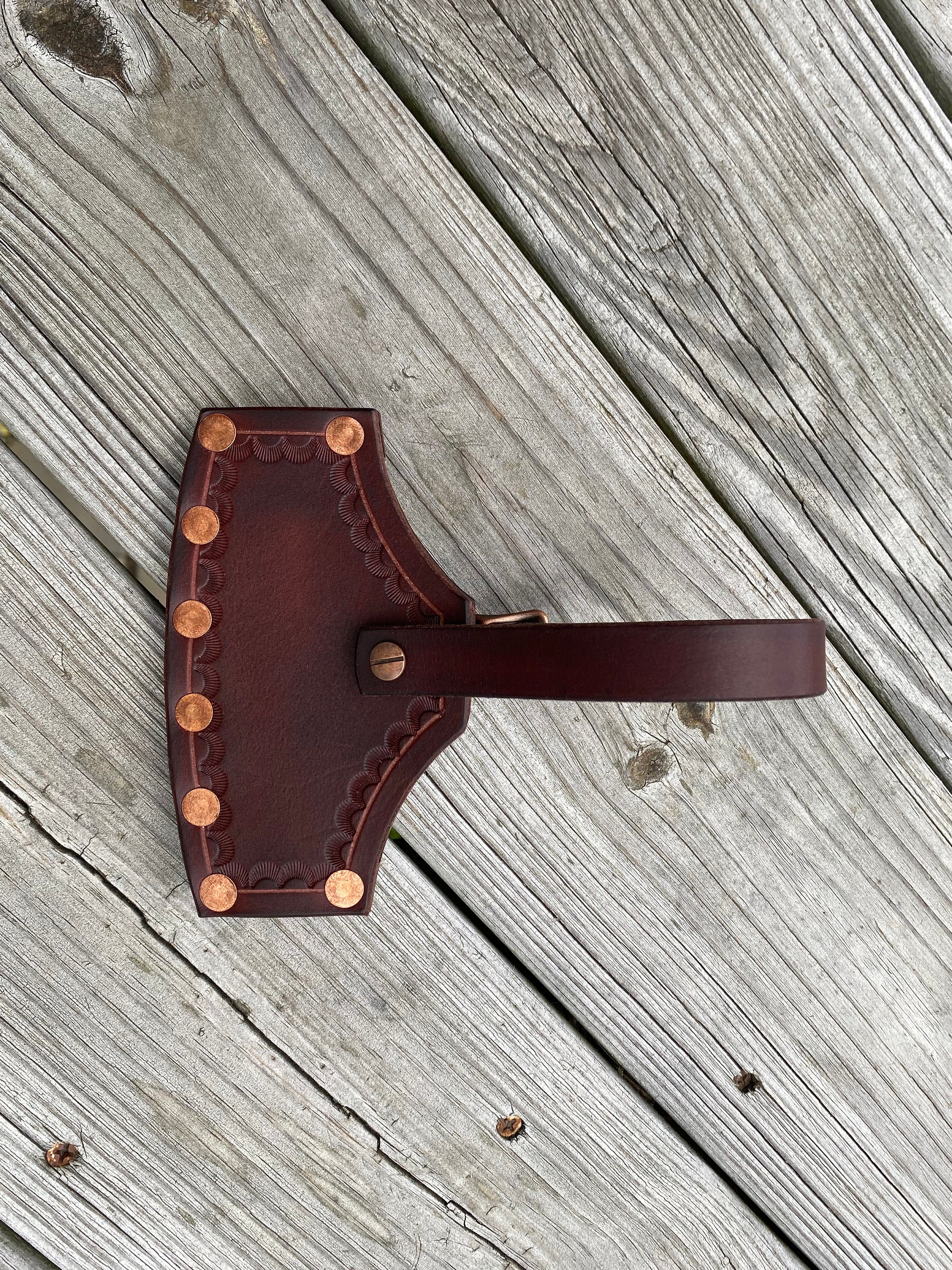 Leather axe or hatchet sheath