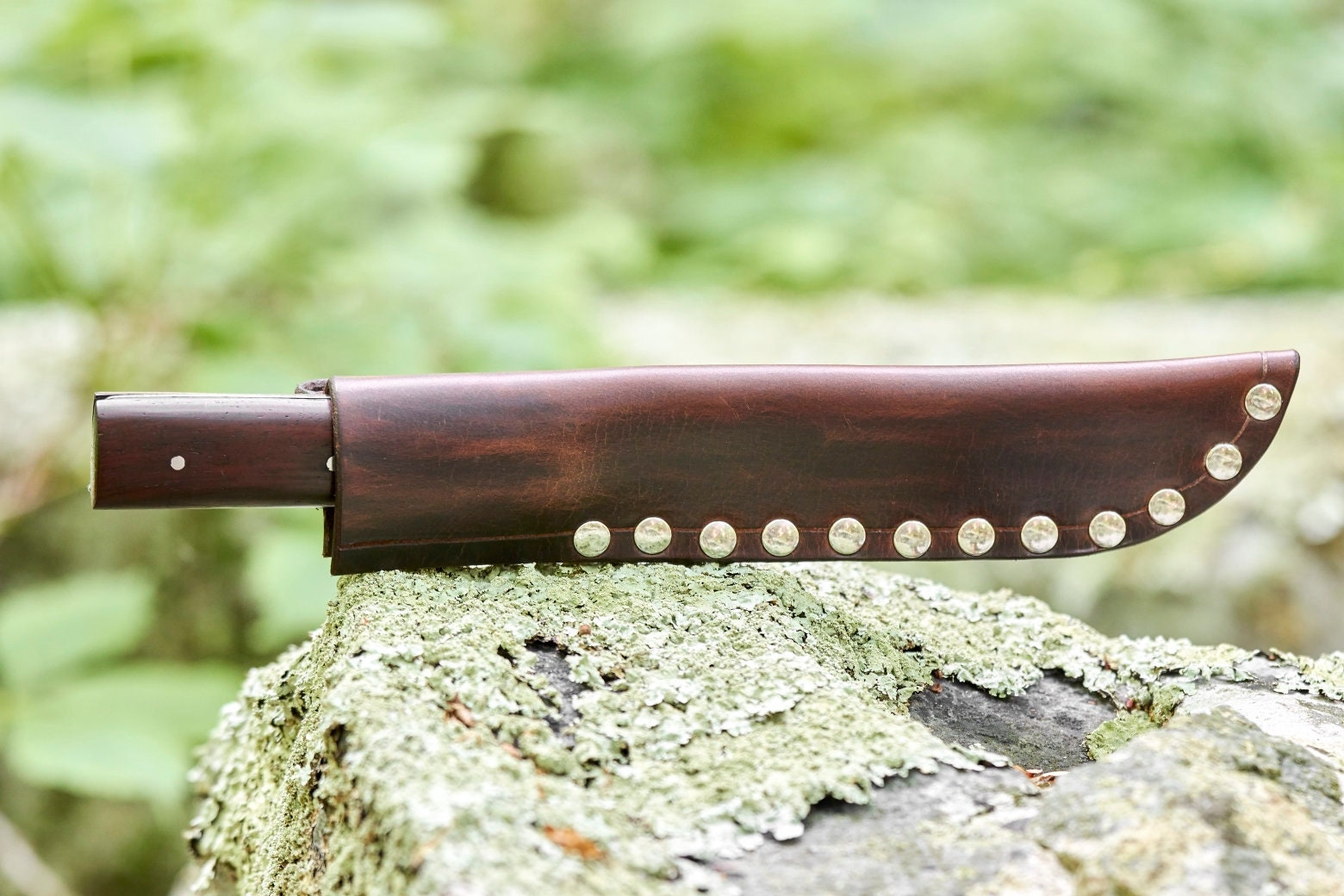 Vintage Star Cutlery Fixed Blade knife with handmade leather sheath
