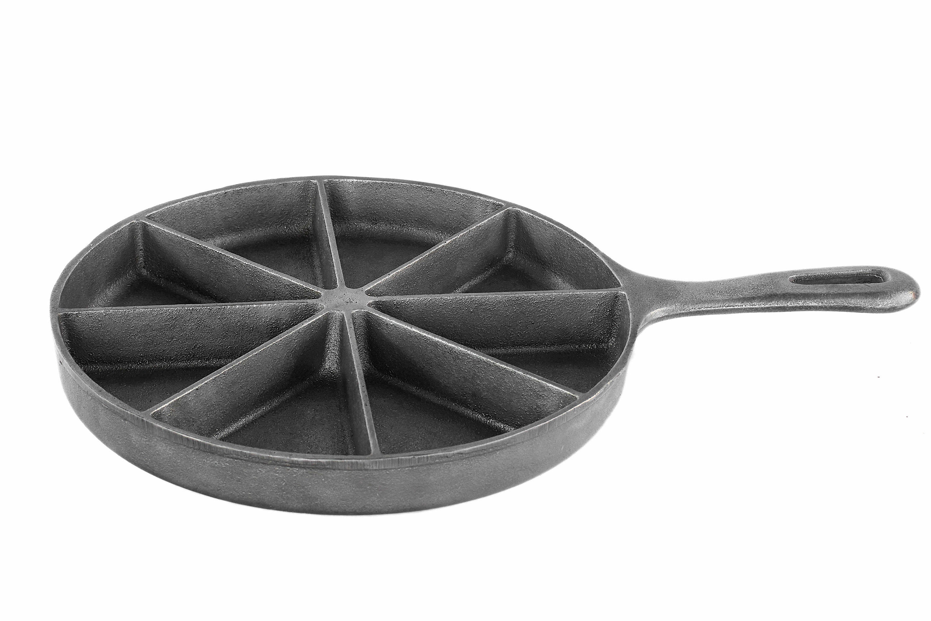 Vintage Cast Iron Corn Bread Pan Slice Or Wedges 9 Inch vintage-cast-iron-corn-bread-pan-slice-or-wedges-9-inch