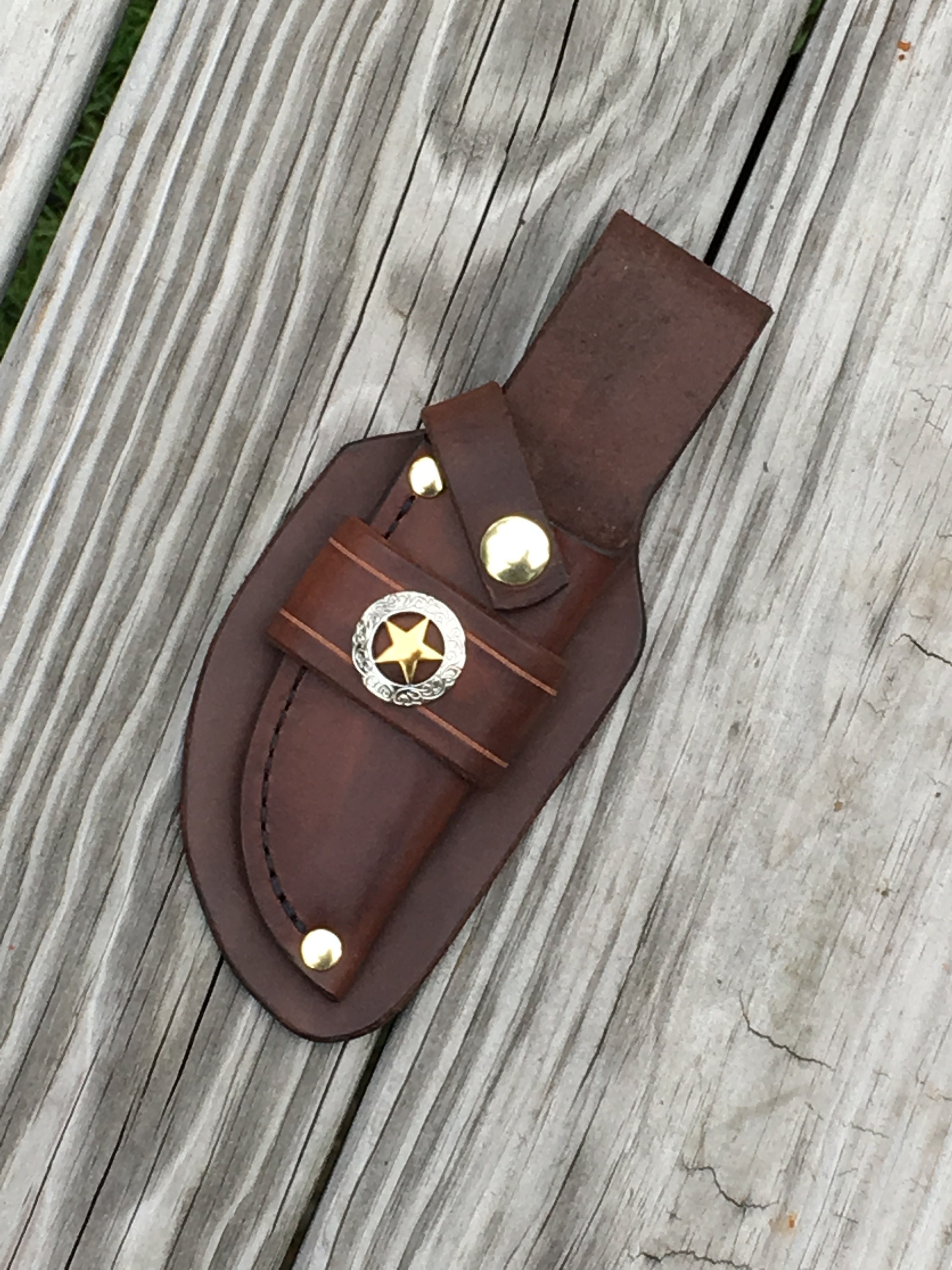 Handmade Leather fixed blade knife sheath