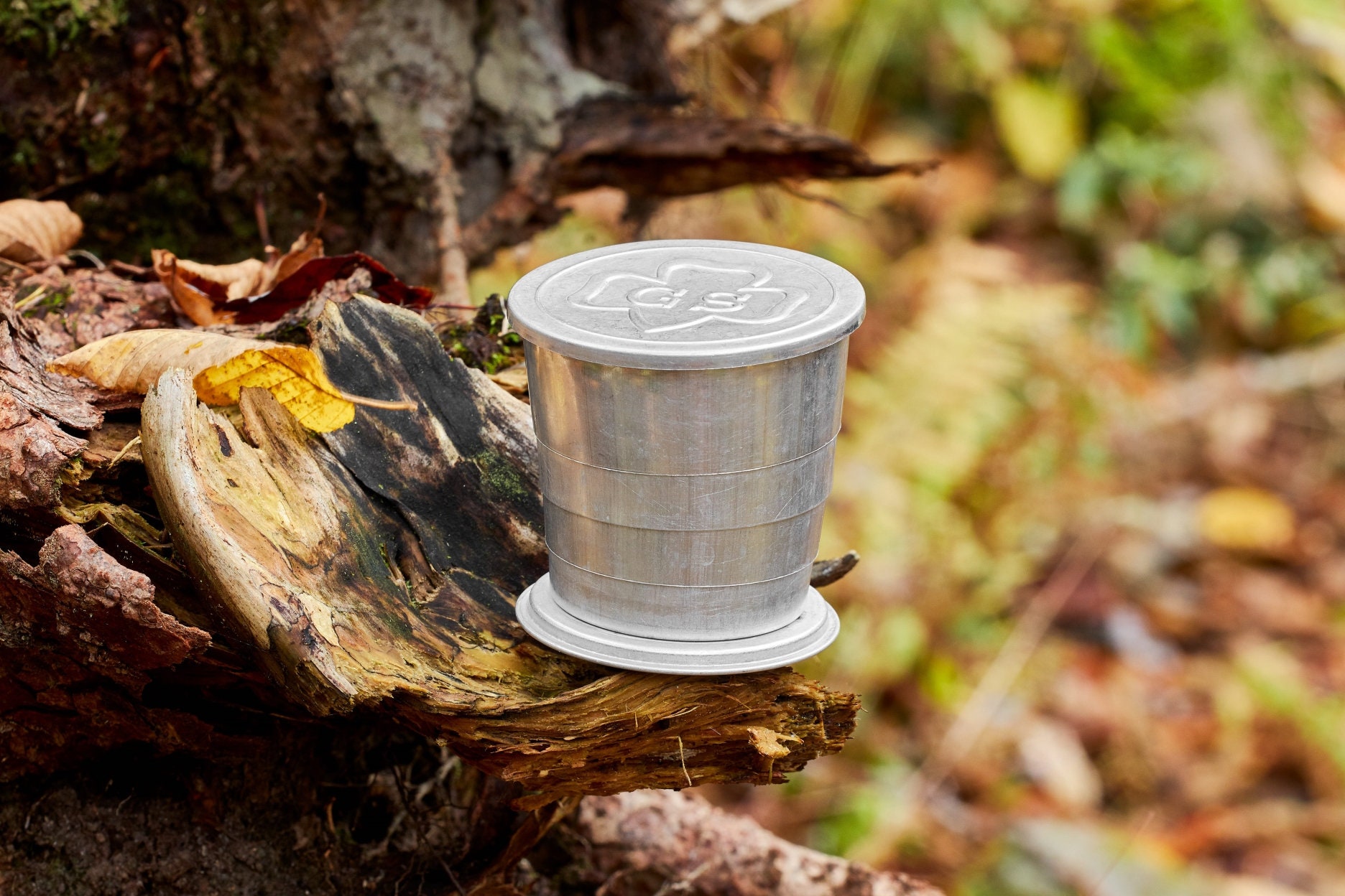 Vintage collapsible cup Girl Scout collapsible camp cup