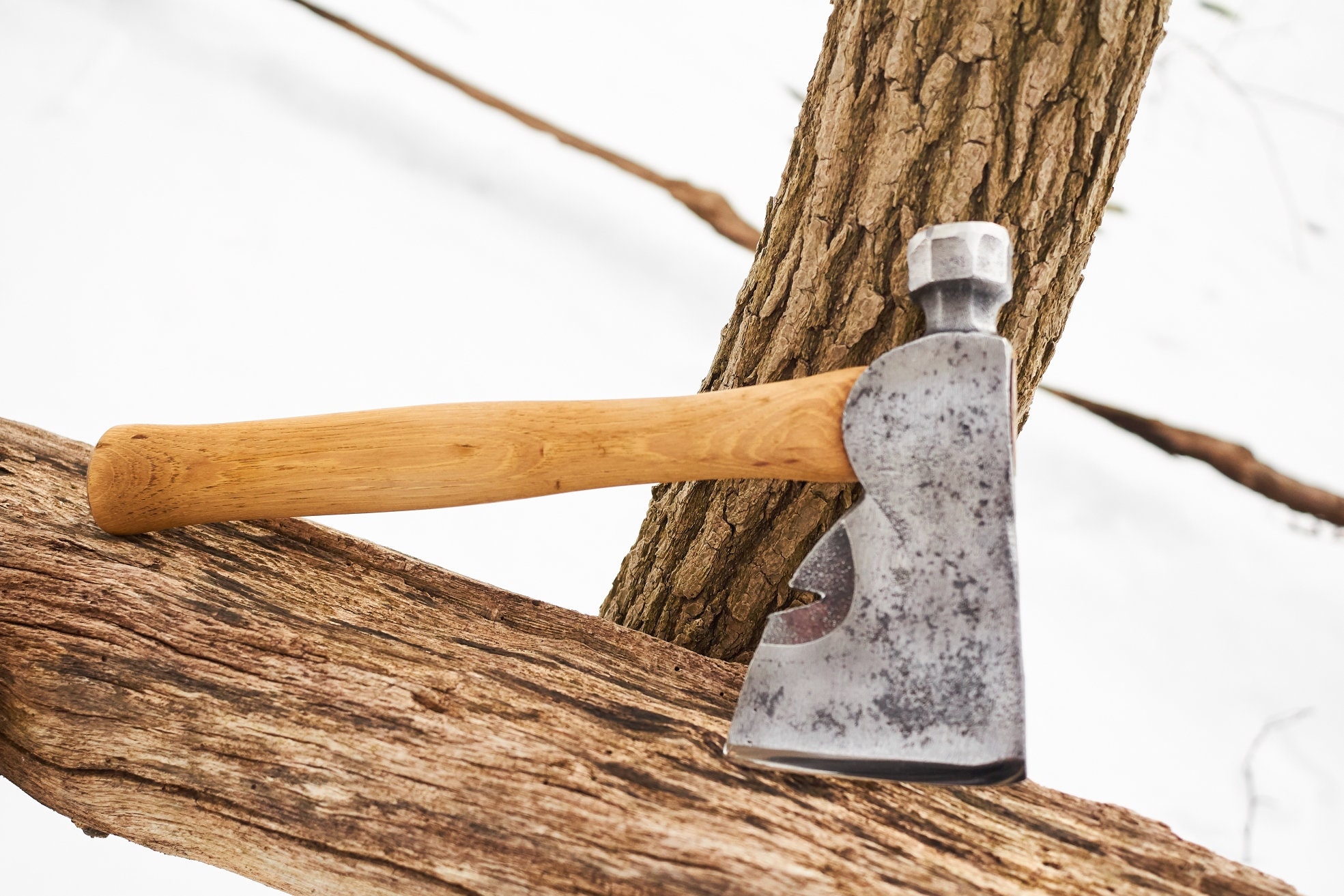 Vintage hatchet with NOS American Hickory handle