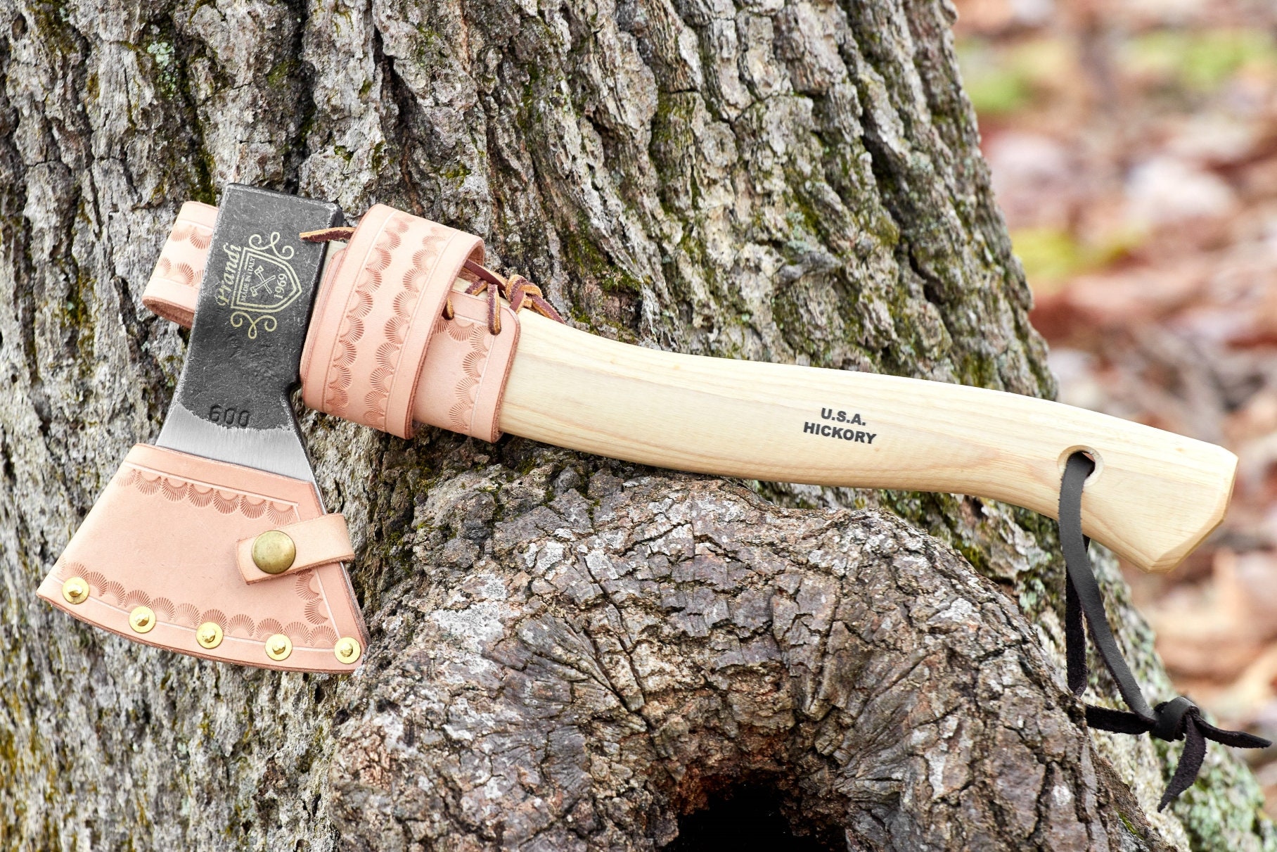 Prandi Hatchet with custom handmade Leather Sheath belt hanger and ...