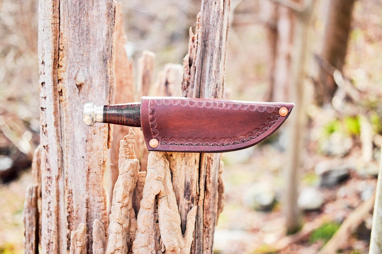 Vintage Cattaraugus Fixed Blade Knife With Handmade Leather Sheath - Etsy
