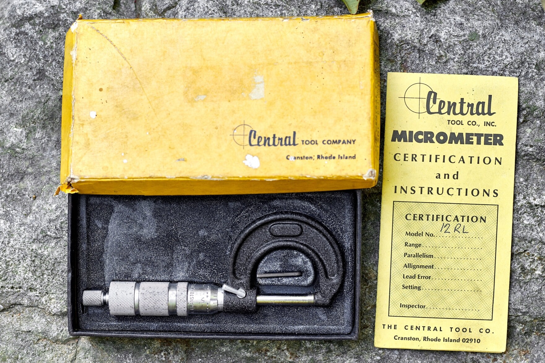 Vintage Micrometer Central Tool Company