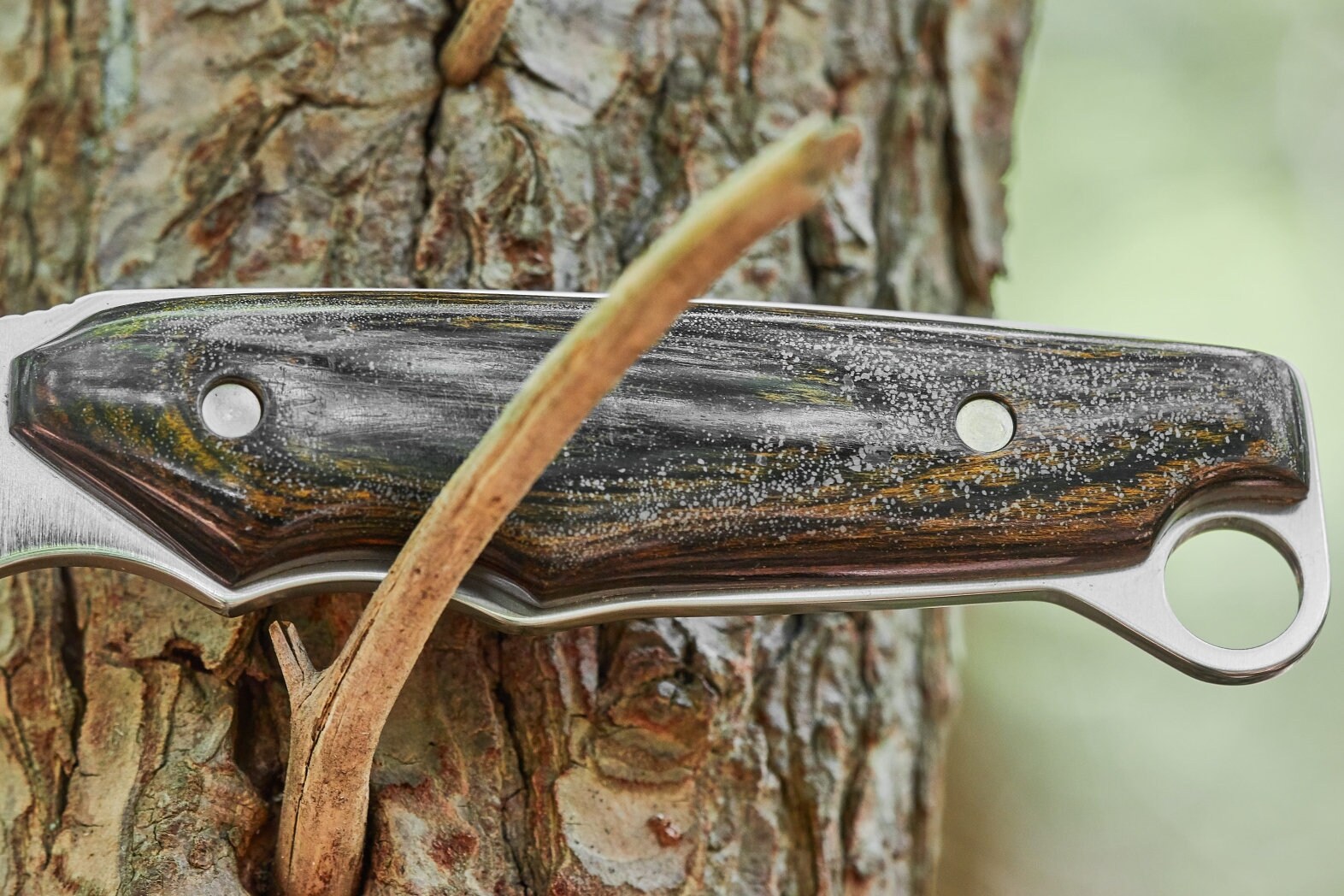 Buck 403 Fixed Blade knife with custom leather sheath