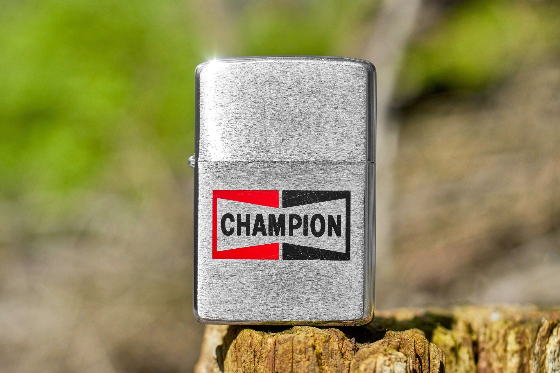 Vintage Champion spark Plug Zippo 1974 date code
