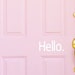 Hello/ Goodbye Door Sign / Hello Door Decal | Door Decal | Vinyl ...