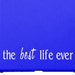 The Best Life Ever- Tablet Decal, Vinyl Sticker, Laptop Sticker, Jw ...