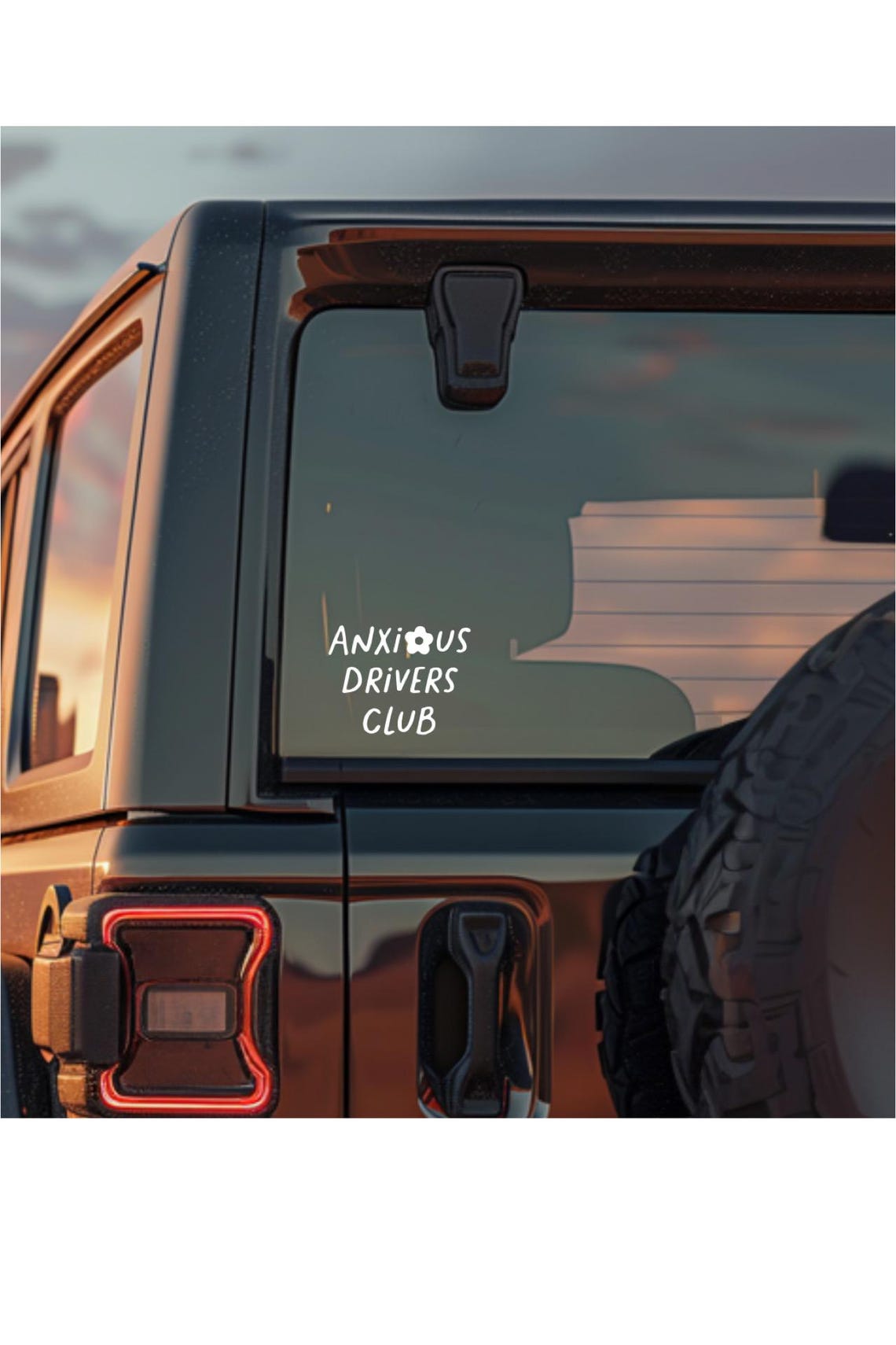 Anxious Driver's Club- Funny Car Decal, Bumper Sticker, Car Mirror ...