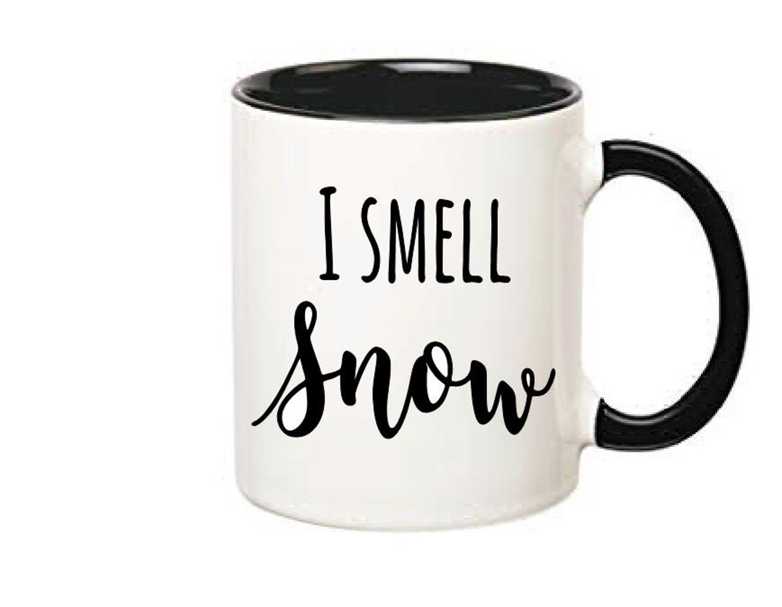 Vinyl Mug Decals I Smell Snow Winter Mugs Vinyl Stickers | Etsy