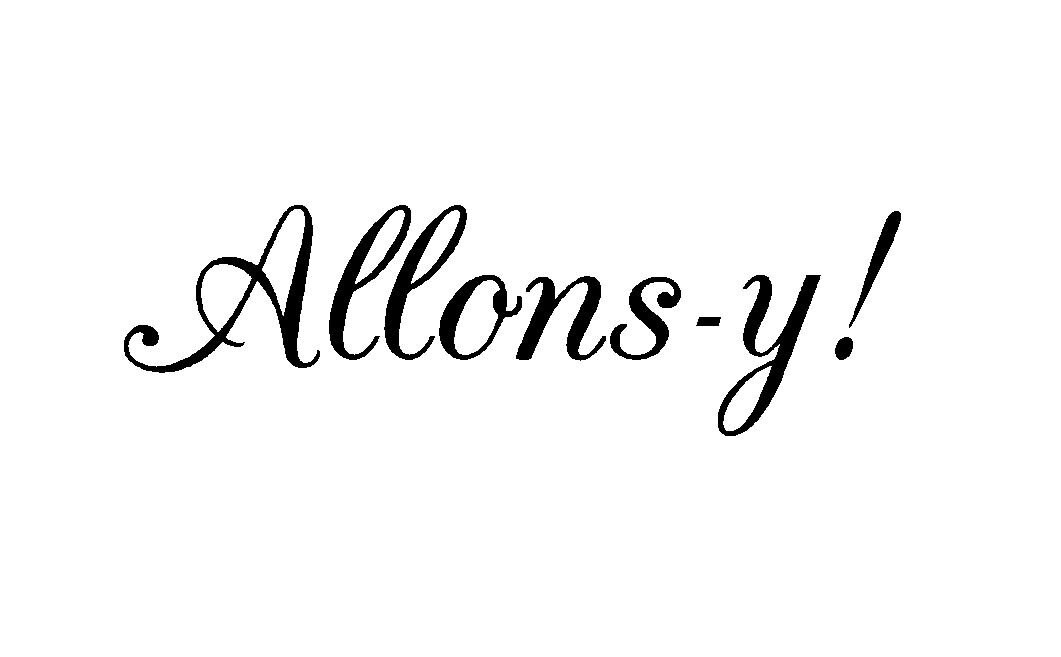 Allons-y Door Decal Wall Art Doctor Who Home Decor - Etsy