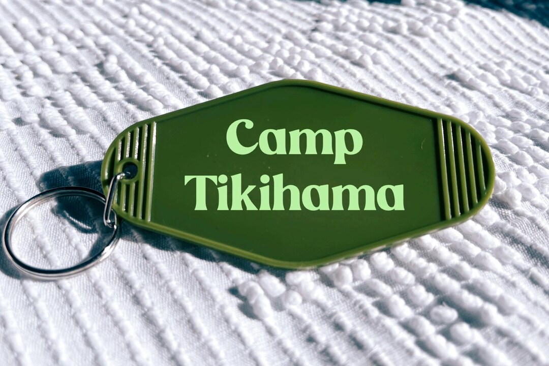 Camp Tikihama, Retro Motel Keychain, Cute Motel Keychains, Shawn ...