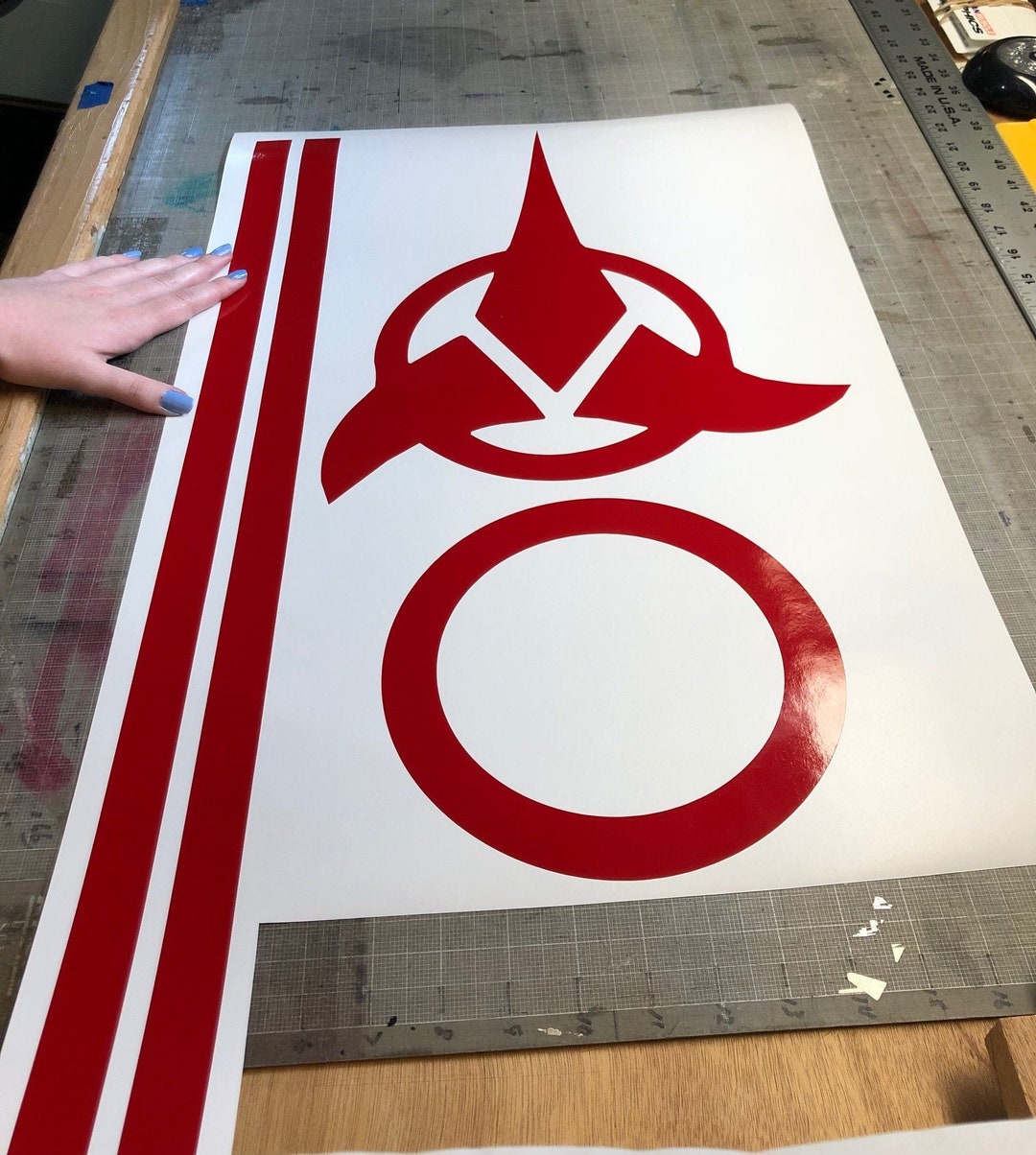 Star Trek Klingon Vs. Starfleet Corn Hole Board Decals-bean Bag Toss ...