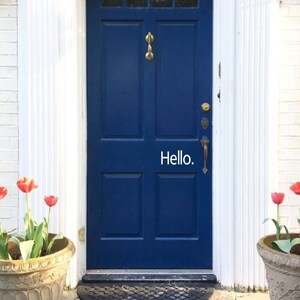 Hello/ Goodbye Door Sign / Hello Door Decal Door Decal - Etsy