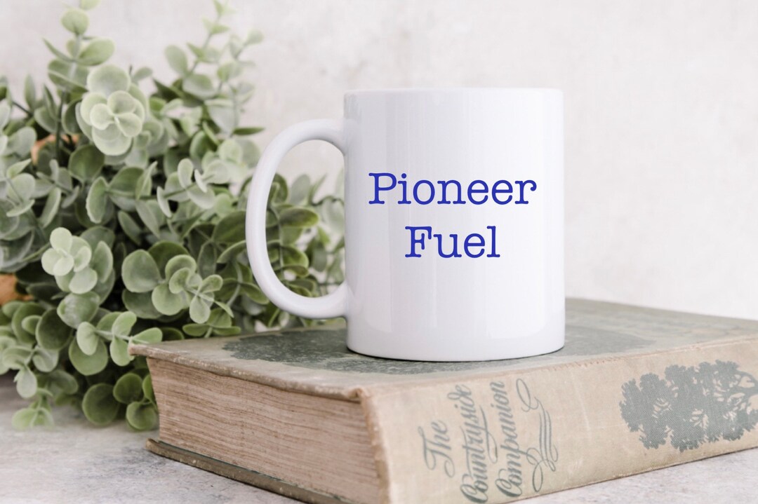 Pioneer Fuel Mug Decals, Pioneer Gifts, JW Gifts, Custom Coffee Mug ...