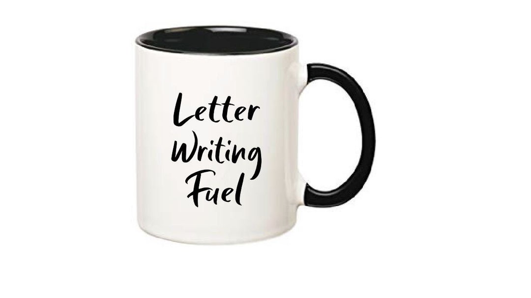 Vinyl Mug Decals- Letter Writing Fuel - JW Mugs- Vinyl Stickers ...