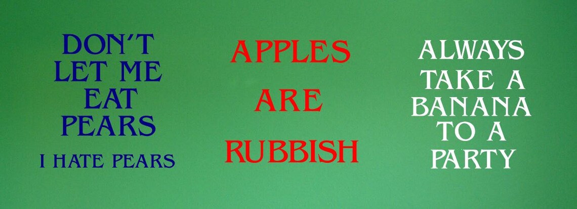 Don't Let Me Eat Pears Wall Decal - Etsy