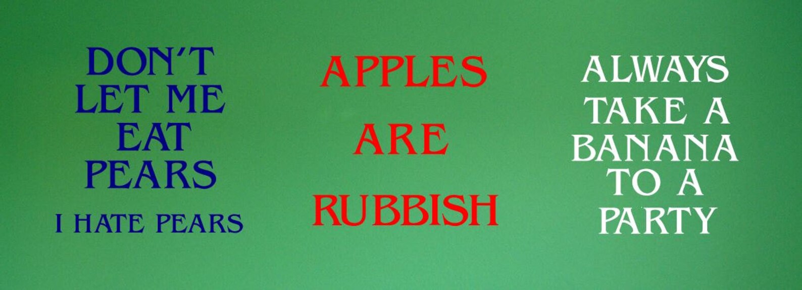 Don't Let Me Eat Pears Wall Decal - Etsy