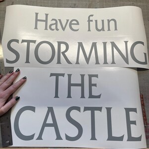 Have Fun Storming the Castle- Wall Decal, Adventure Lover Home Decor ...