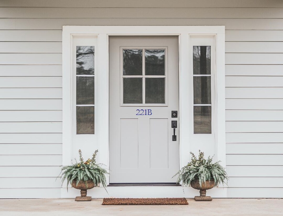 Custom Address Door Decal, Address Door Vinyl Sticker, Front Door Sign ...