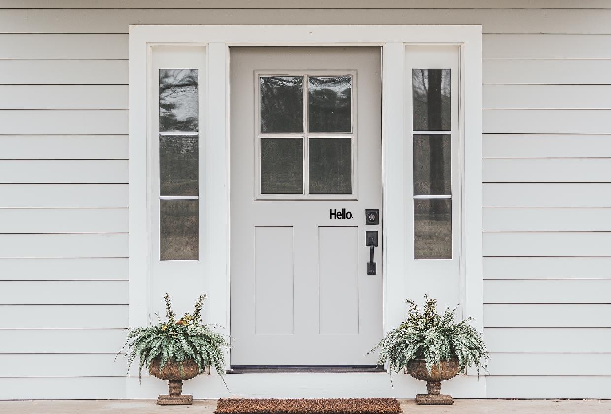 Hello Goodbye Door Decal | Vinyl Lettering, Fun Home Decor - Etsy