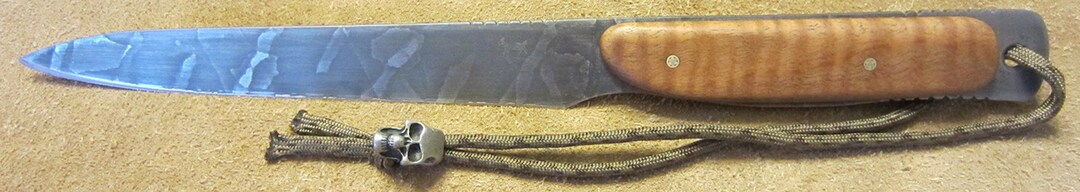 Laughing Coyote Knives Large Spear Point Fighter/utility (curly Makore ...