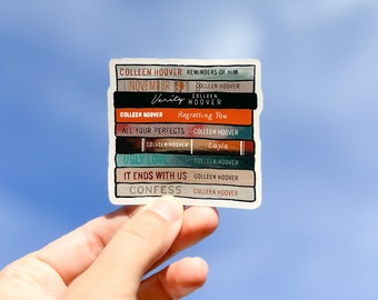 Colleen Hoover Books Sticker, Coho Book Stack, Coho Sticker, Colleen ...