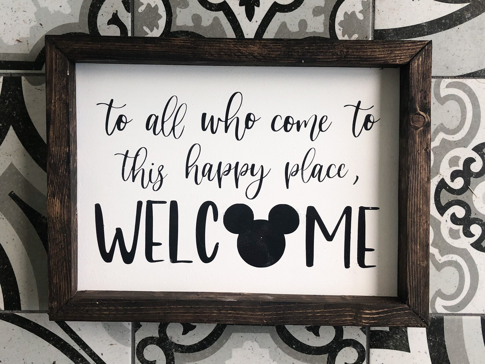 To All Who Come to This Happy Place. Welcome - Etsy