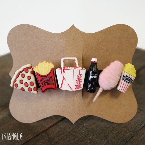 Pizza Hair Clip - Etsy