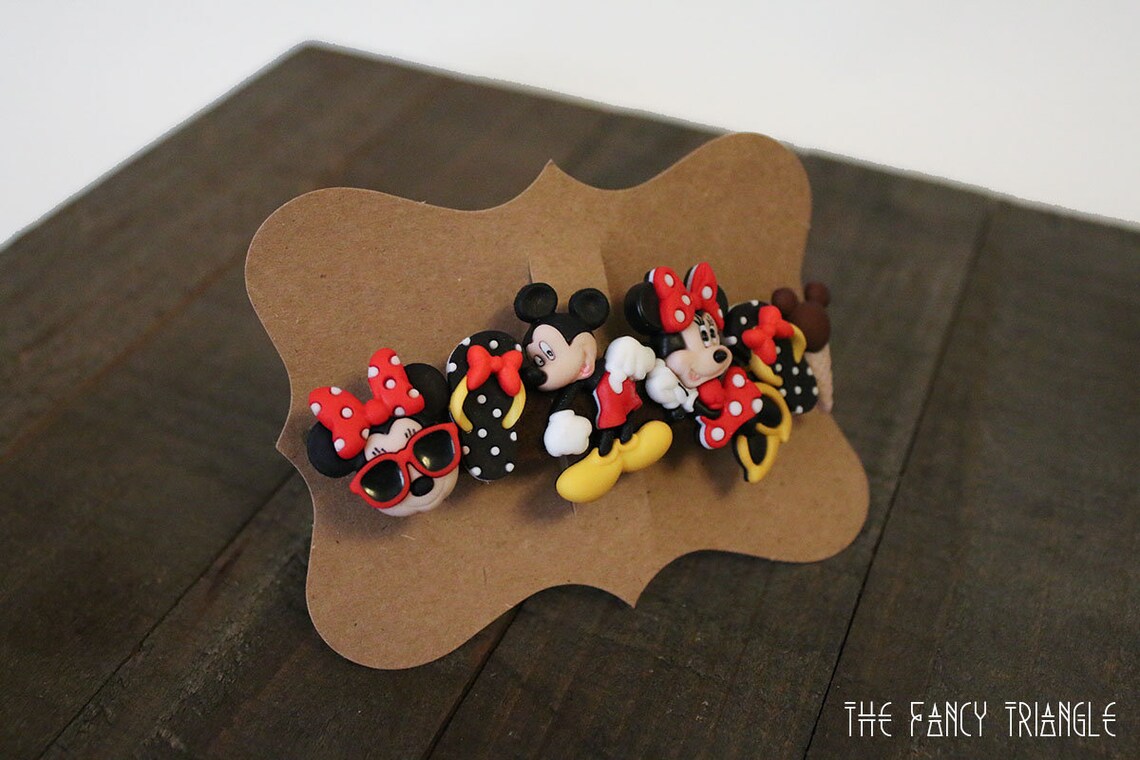 Disney Minnie Mouse & Mickey Mouse Hair Clip Mickey Mouse - Etsy