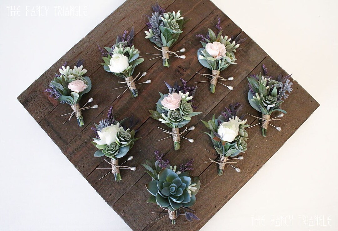 CUSTOM Wedding Boutonnieres- *message Me Your Custom*please Read ...