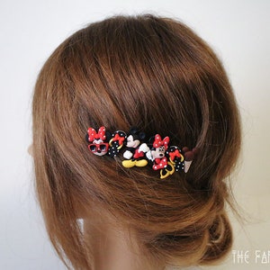 Disney Minnie Mouse & Mickey Mouse Hair Clip Mickey Mouse Disney ...
