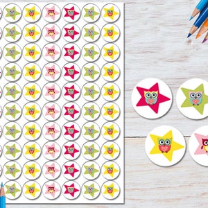 Toddler Owl Reward Chart, Personalised, Girl, Routine, Homework, Re ...