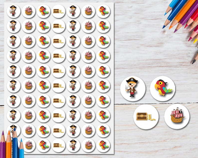 Reward Chart With Sticker, Toddler, Boy, Pirate, Homework, Routine ...