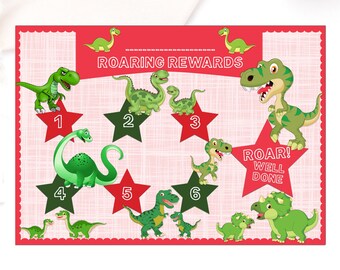 Dinosaur Star Chart - Etsy