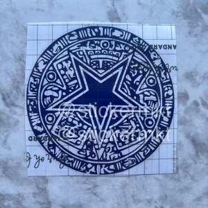 Dallas Cowboys Aztec Car/window Decal | NFL Inspired Vinyl Sticker ...