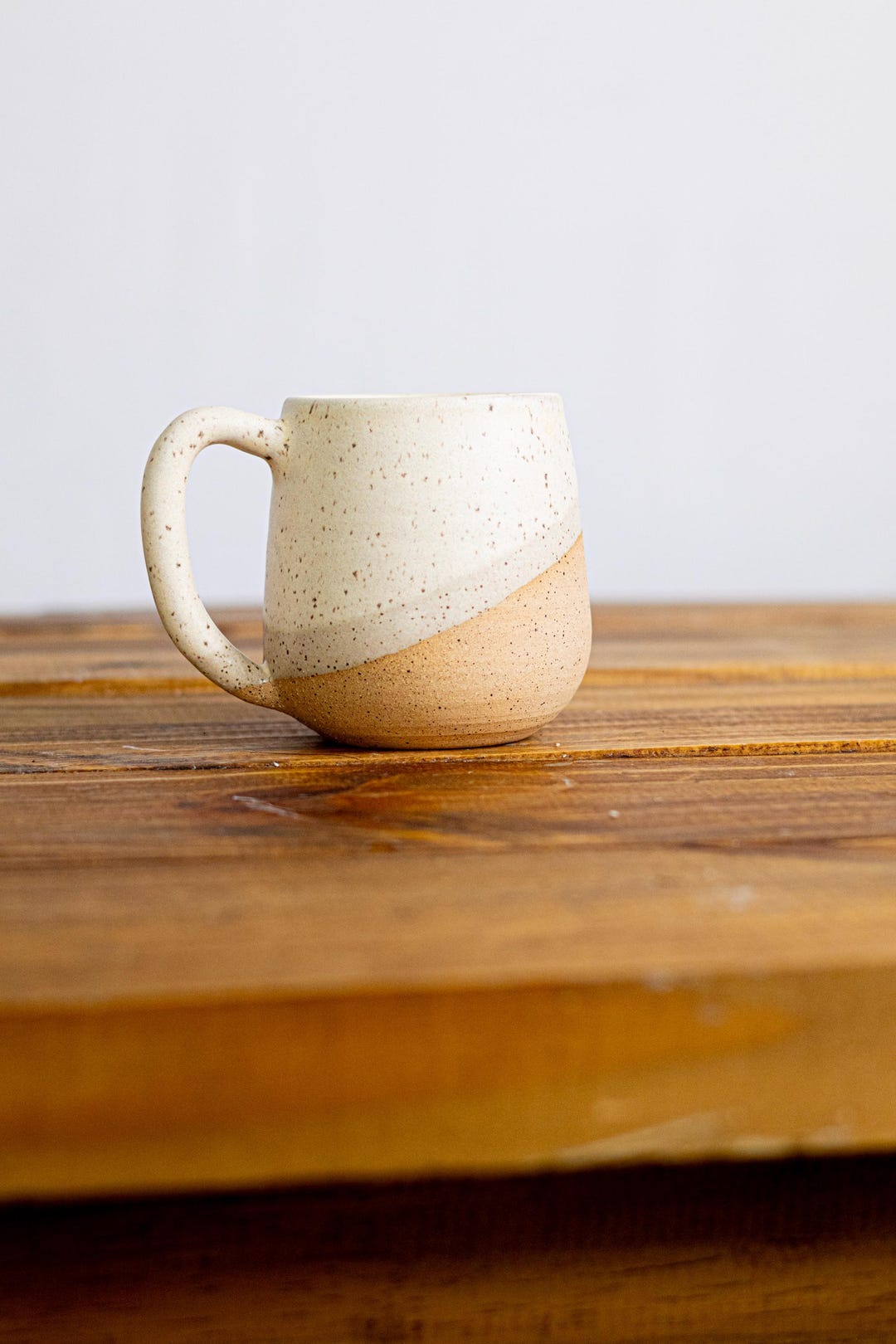 Round Bottom Mugs - Handmade Ceramic Coffee Cup With Handle - Color ...