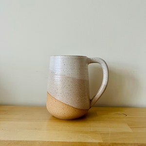 Round Bottom Mugs Handmade Ceramic Kitchenware White and - Etsy