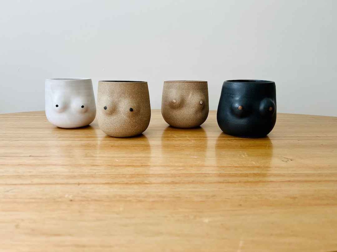 Boob Cup Handmade Ceramic Color Options - Etsy