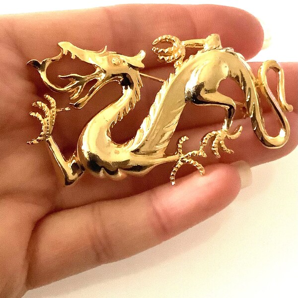 Dragon Brooch - Etsy