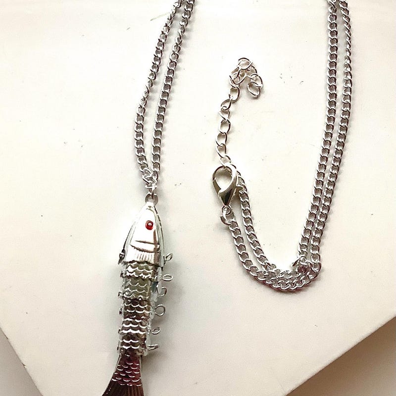 Fish Bone Long Necklaces - Etsy UK