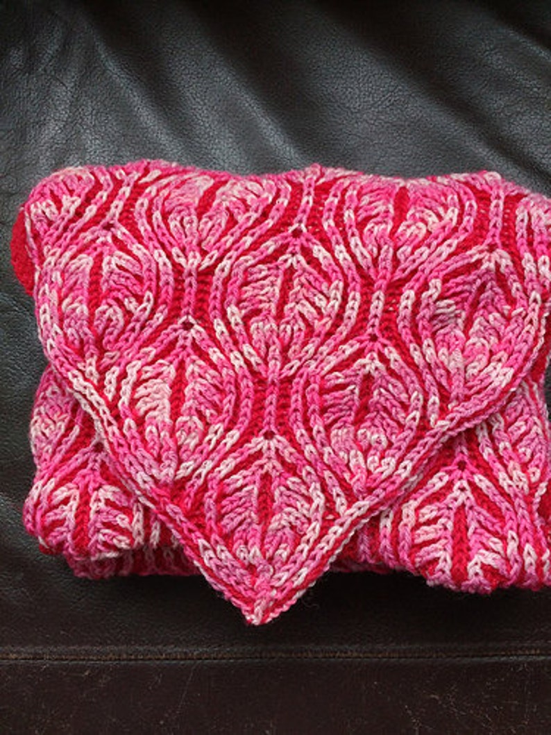 Scarf Knitting Pattern in Two-color Brioche Stitch - Etsy
