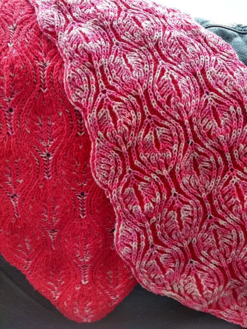 Scarf Knitting Pattern in Two-color Brioche Stitch - Etsy